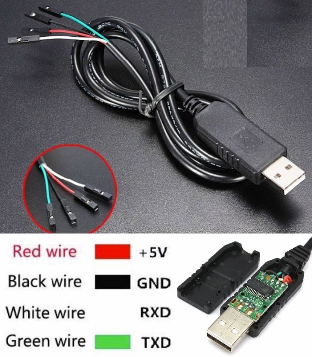 USB To RS232 TTL PL2303HX 1M Cable Adapter UART cable Module | Daraz.pk