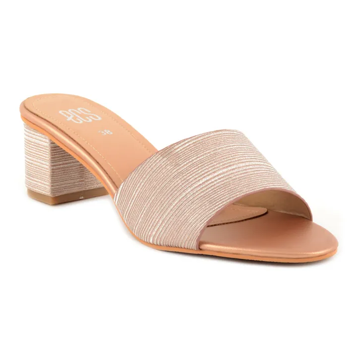 Ecs Shiny Slippers 2 Inch Heel Slippers For Women Daraz Pk
