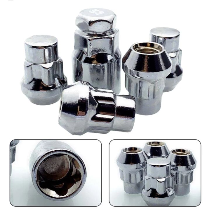 Universal Car Wheel Nut Lug (M12 x 1.5) Anti Theft Security Tyre Lock ...