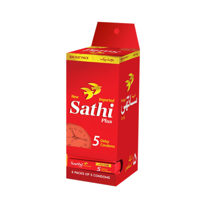 Sathi Plus Condom Dispenser - Pack of 5 - 30 Pieces (6 x 5's) | Daraz.pk