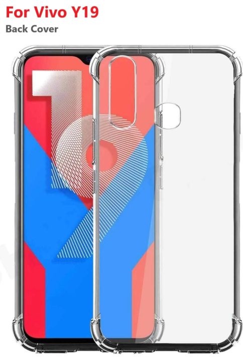 Vivo Y19 Back Cover Transparent Soft Bumper Clear 6D Silicon Jelly Back Case Imported | Daraz.pk