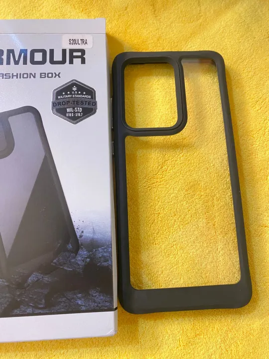 Samsung Galaxy S20 Ultra Premium Color Border Shockproof Soft Edge ...