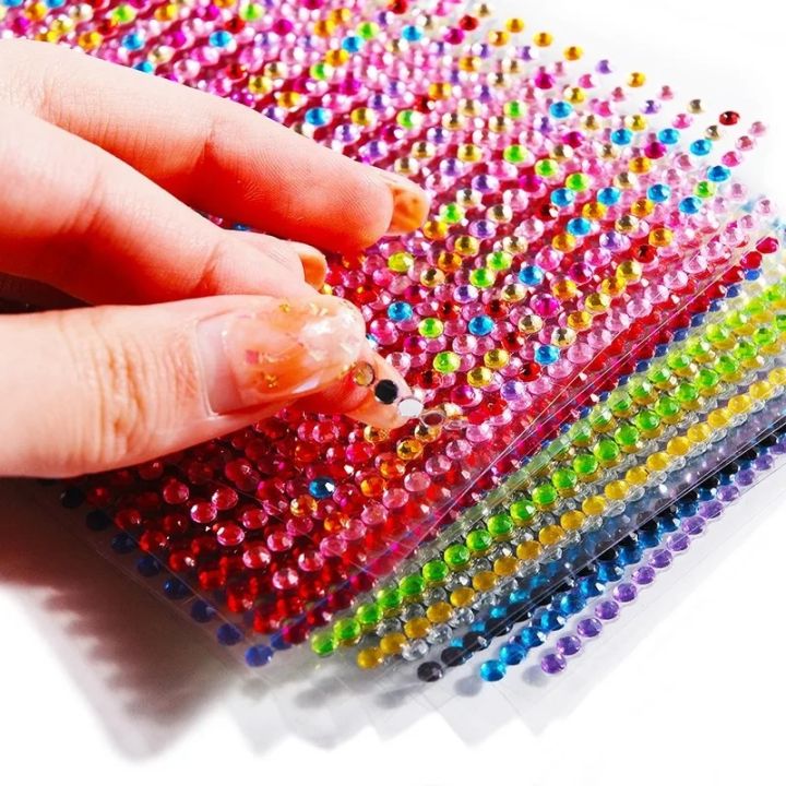 Party and Festival DIY Decoration Acrylic Sticker Diy Crystal Self ...