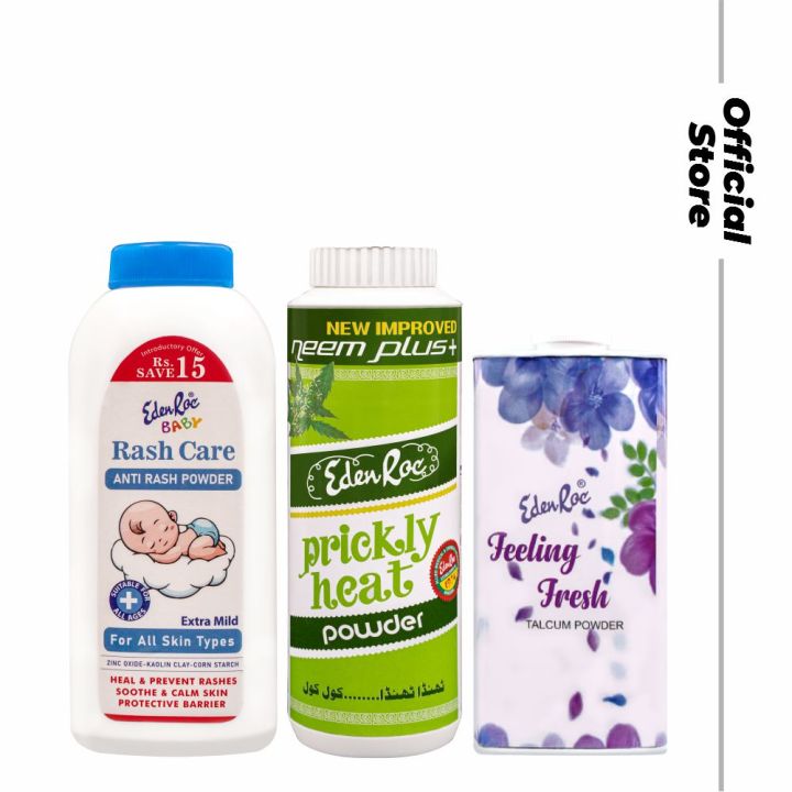 Save Rs.50 On Eden Roc Summer Deal With Prickly Heat Neem+, Rash Powder ...
