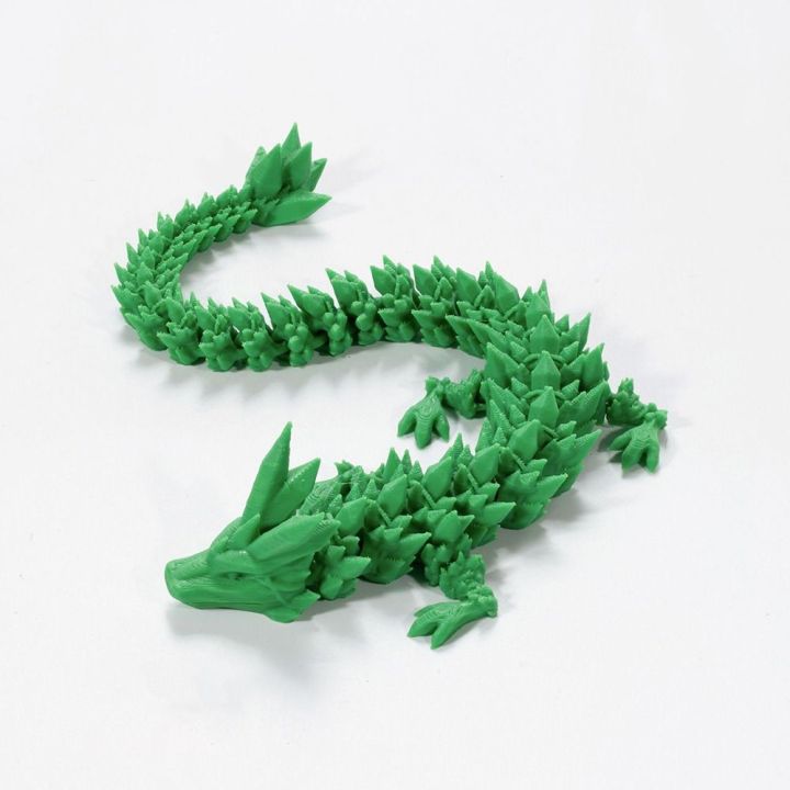 Home Decor with Movable Joints 3D Printed Articulated Dragon Christmas ...