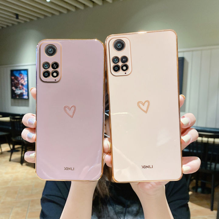 Plated love phone can cover square 5G silicone te11pr Pro 1ote 11 ...