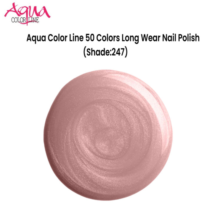 Aqua Color Line 50 Colors Long Wear Nail Polish (Shade:247) | Daraz.pk