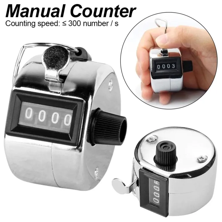 4 Digital Tally Counter Mechanical Manual Palm Clicker Number Count ...