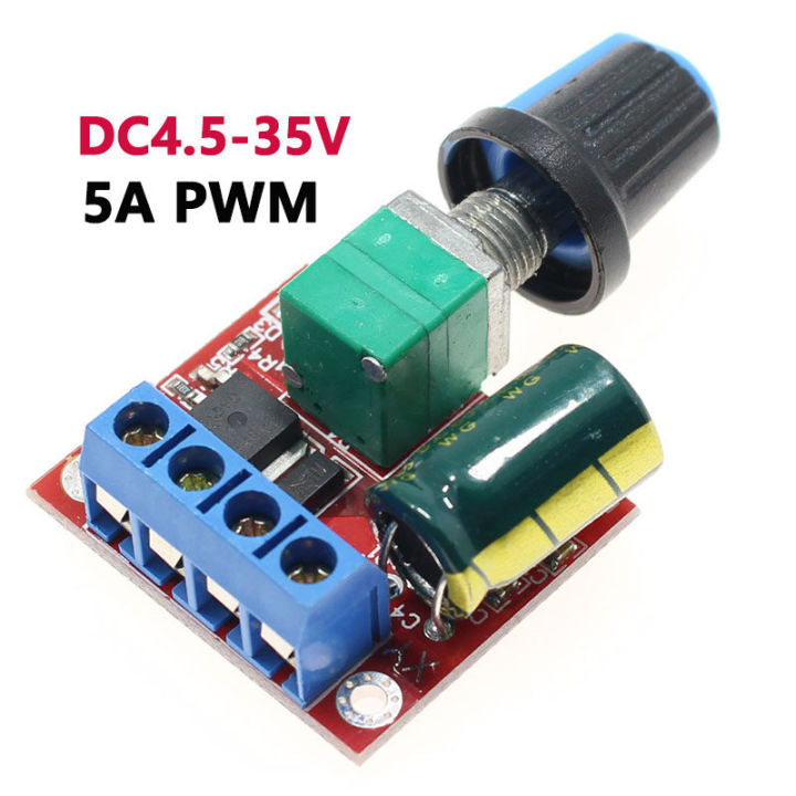【FOOT SOFA】Mini 5A/10A 90W PWM 12V DC Motor Speed Controller Module DC ...