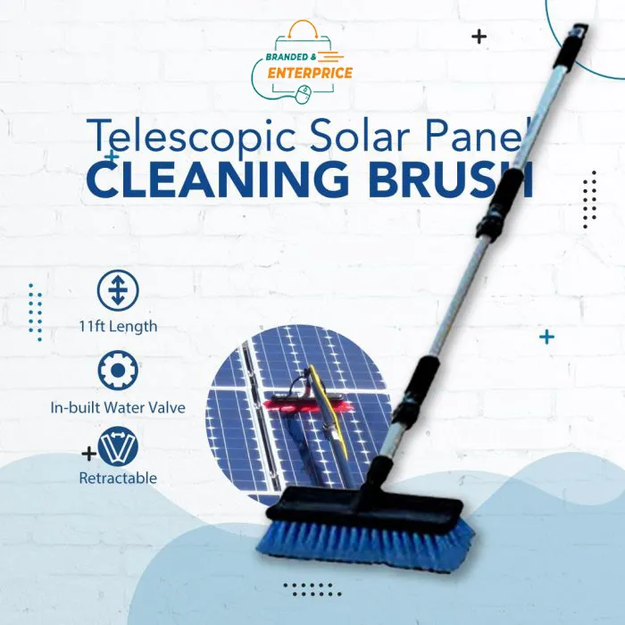 Telescopic Solar Panel Cleaning Brush 12feet Extendable Solar Cleaning ...