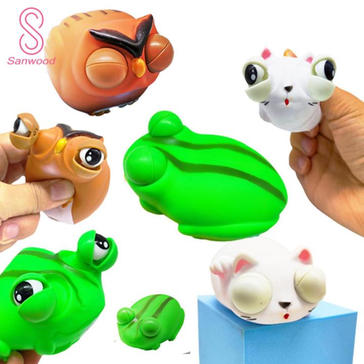 Vent Toy Flexible Frog Eye-Popping Squishes Fidget Decompression Toy ...