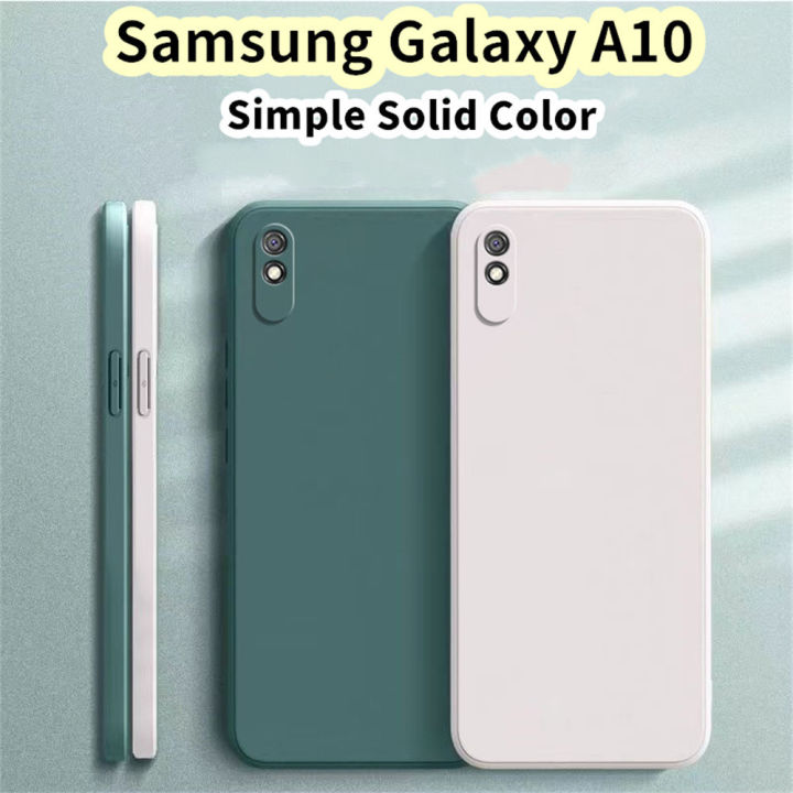 Original For Samsung Galaxy A10 Silicone Full Cover Case Dirt resistant ...