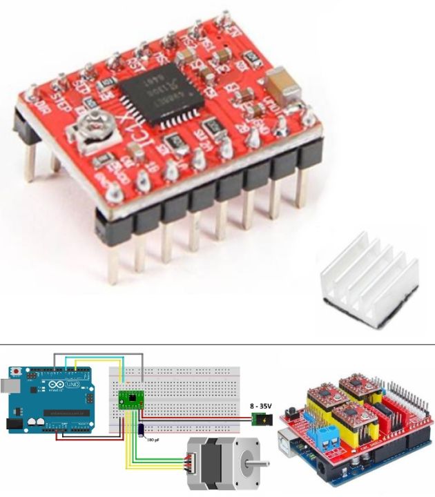 A4988 Stepper Motor Driver CNC 3D Printer | Daraz.pk