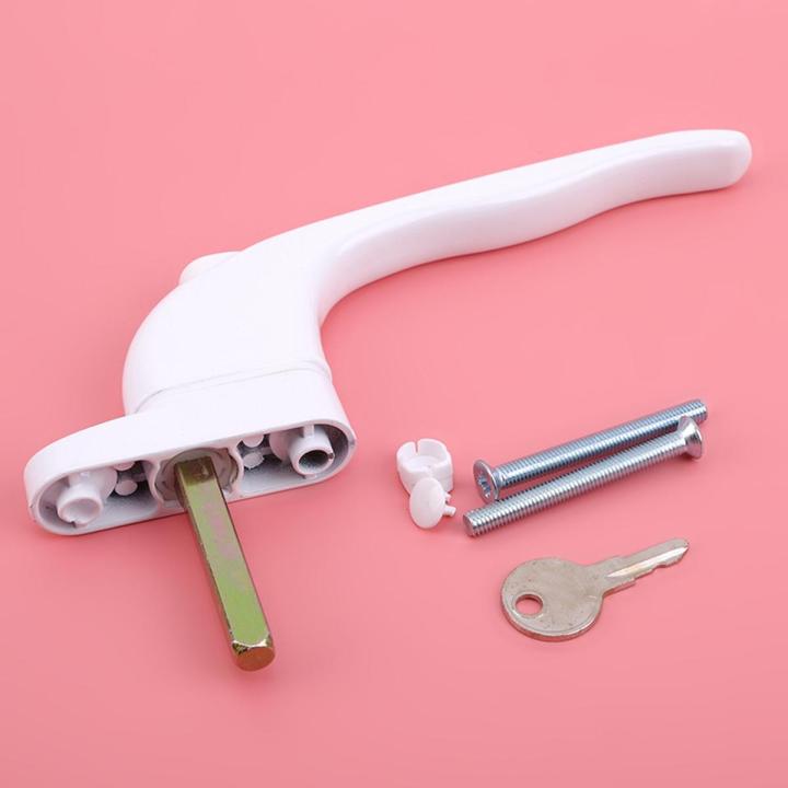 White Aluminum Alloy Window Handle Universal Door Handle Key Locking ...