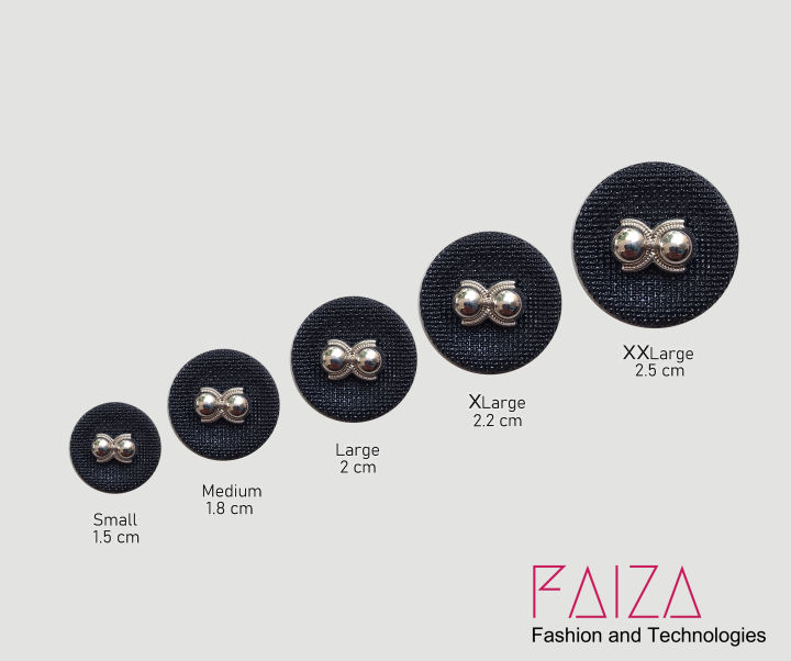 4-Pieces Fancy Black Coconut with Silver Shank Buttons | Fancy Buttons ...