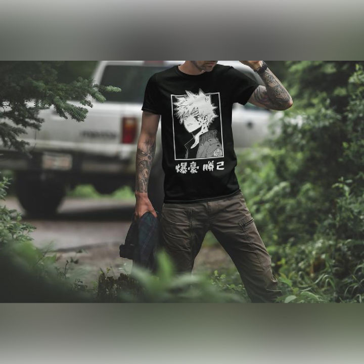 Khanani's My Hero Academia anime printed t Shirts for men | Daraz.pk