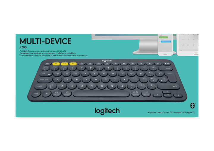 LOGITECH K380 MULTI-DEVICE. Bluetooth Portable Typing on Computers ...