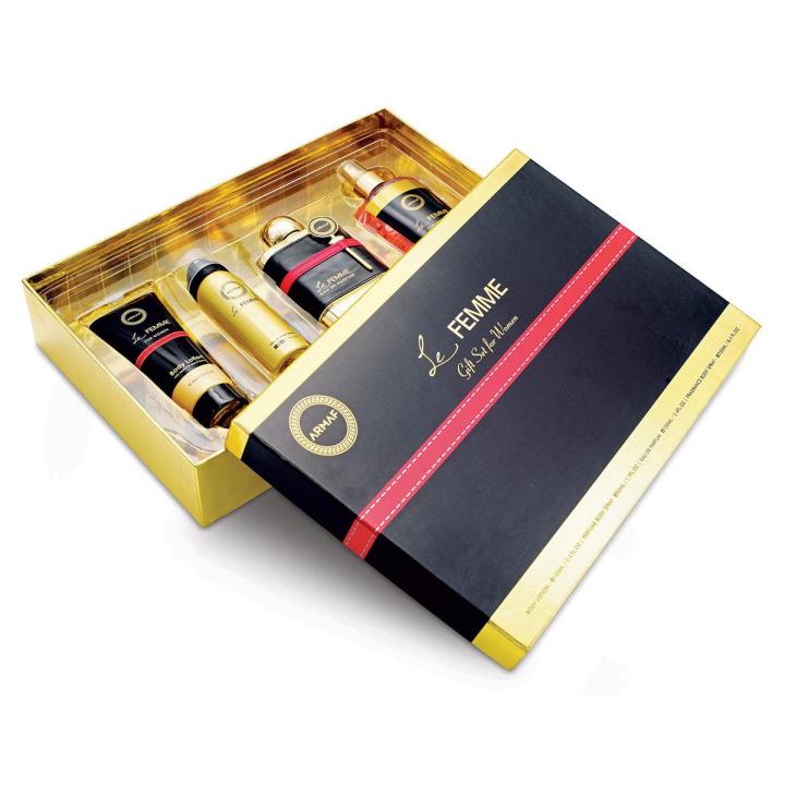 Armaf Perfume Le Femme Women 4 Pieces Gift Set Eau De Parfum 100Ml ...