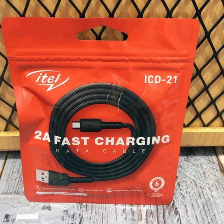 Itel ICD-21 Fast Charging USB Data Cable-Premium Quality-Black | Daraz.pk