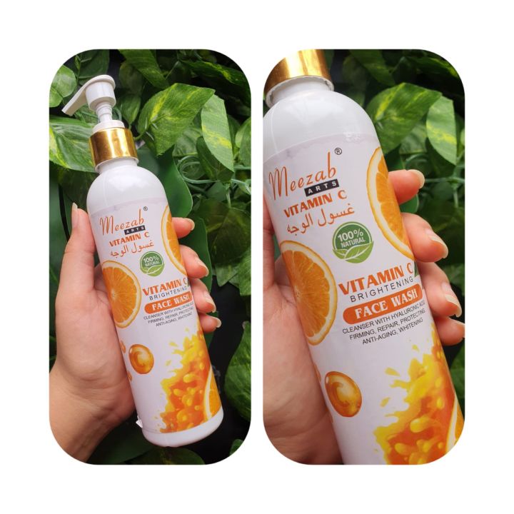 Meezab Arts Vitamin C face wash 225ml by beauty bazaar | Daraz.pk