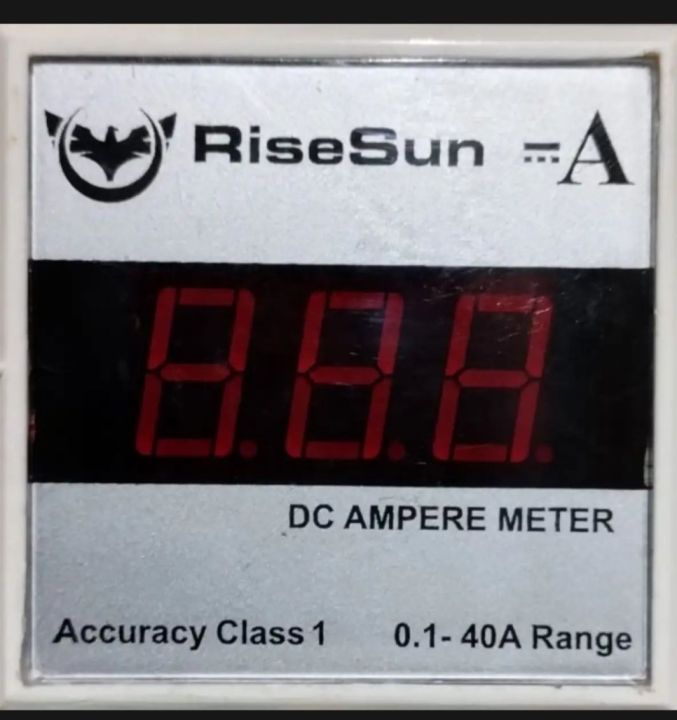 Digital DC Ampere Meter | Meter 40A | New Original Risesun | Solar ...