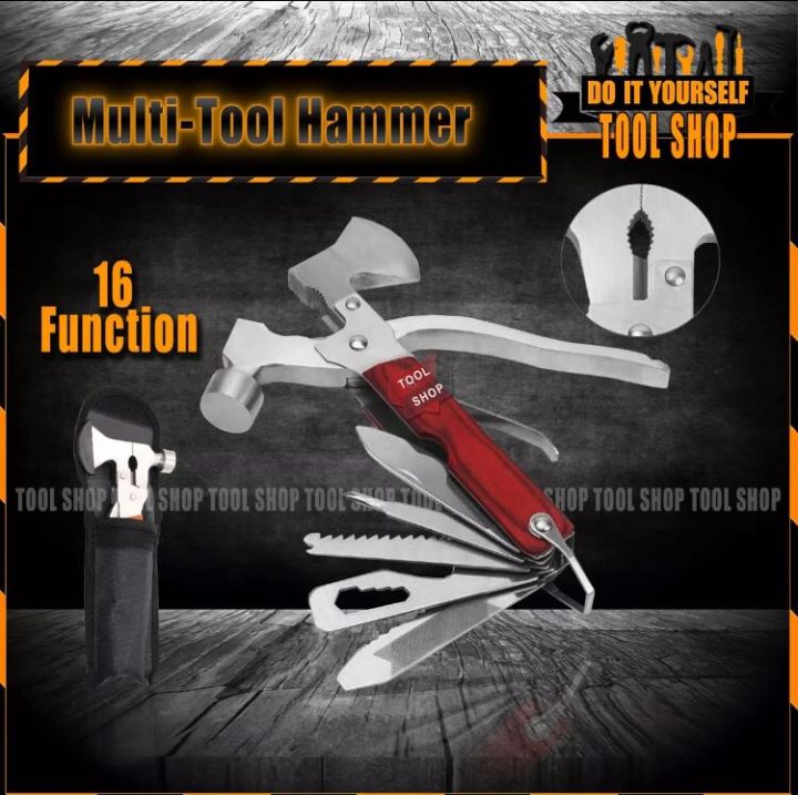 10 in 1 Portable Multi tool Hammer Emergency Escape Stainless Steel ...