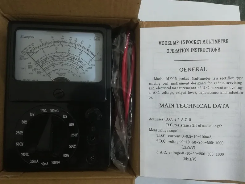 Hanaya Mf15 Analog Multimeter Teardown And Review Part 1