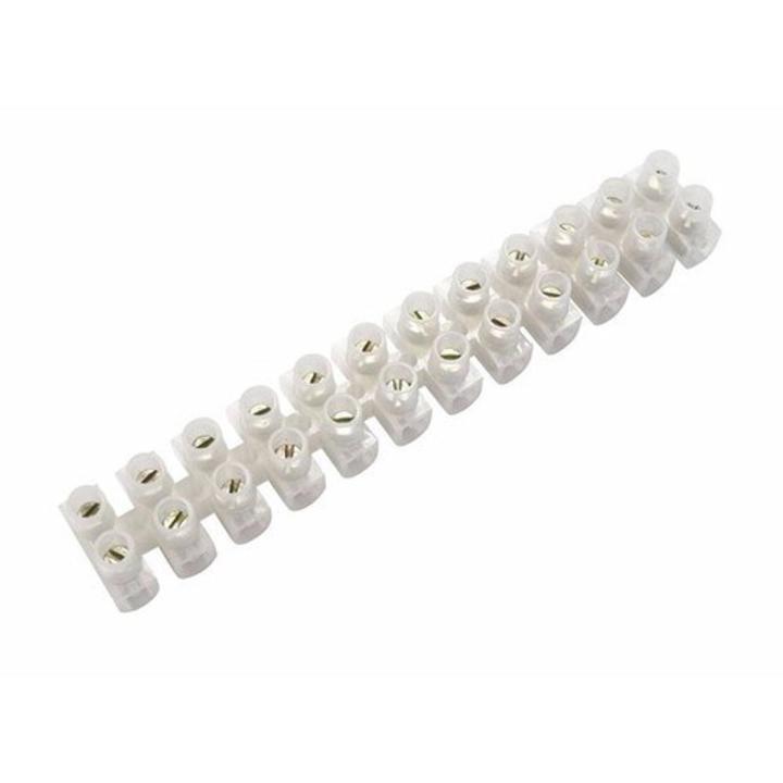 Wire Terminal PVC Connector Strip 10A 12 Pole (Pack of 10 Pcs) | Daraz.pk