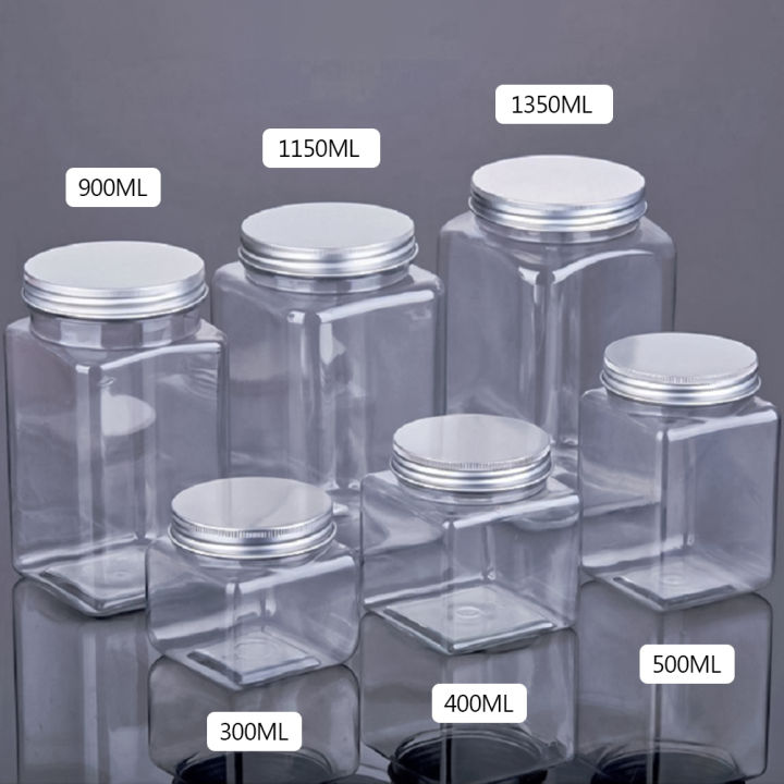 300ml / 500ml / 900ml / 1150ml / 1350ml simple empty transparent ...