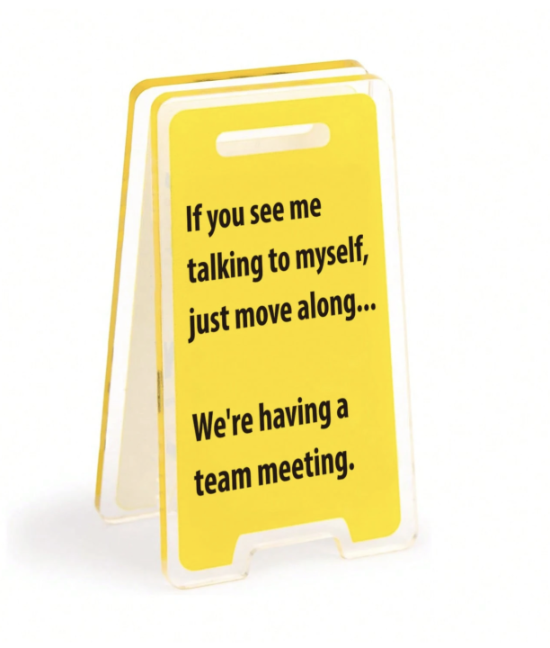 Workday Humor Acrylic Sign – Funny Desk & Wall Décor for Office ...