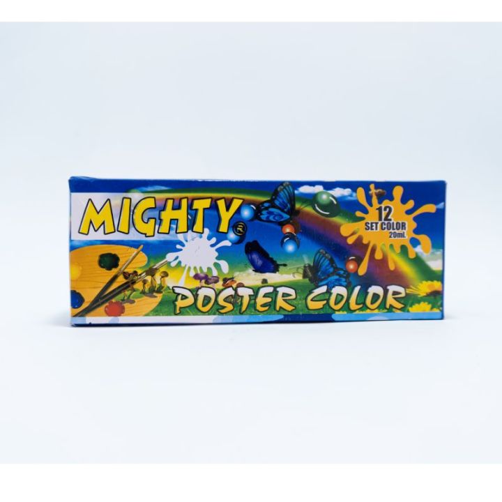 Poster Colors Set of 12 – 20ml Bright & Smooth Paints for School & Art ...