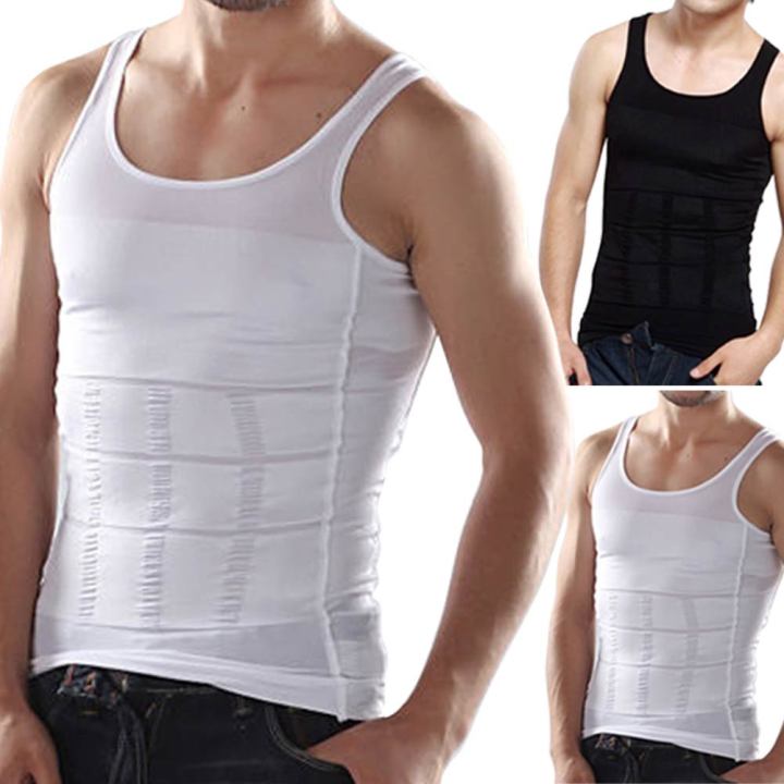 Men Slim Body Lift Shaper Body Tummy Shapers Vest Waist Muscle Girdle ...