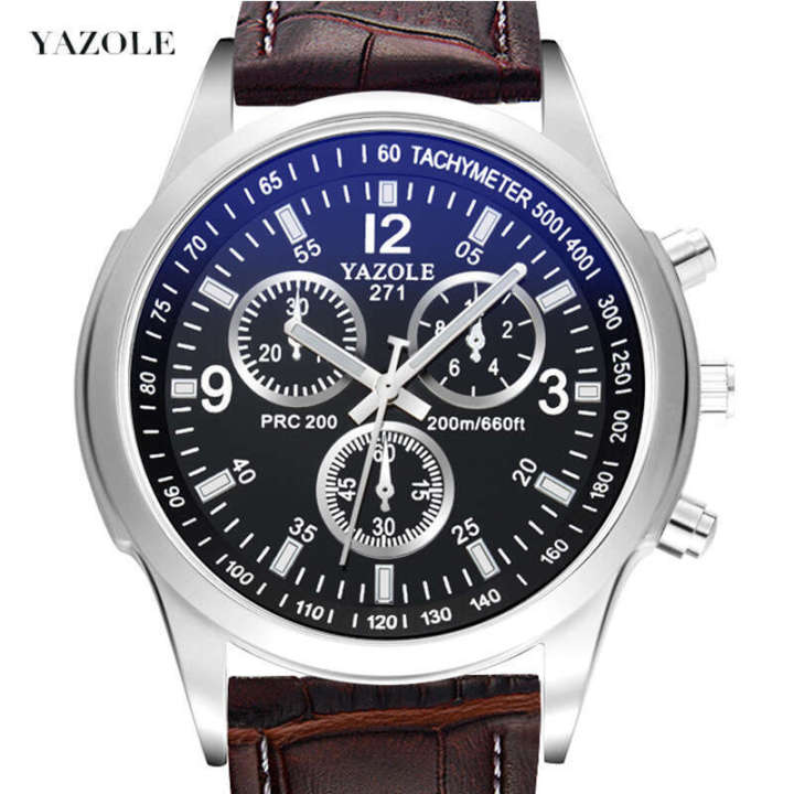 YAZOLE271 Student Male Waterproof Belt Quartz Men's Watch | Daraz.pk