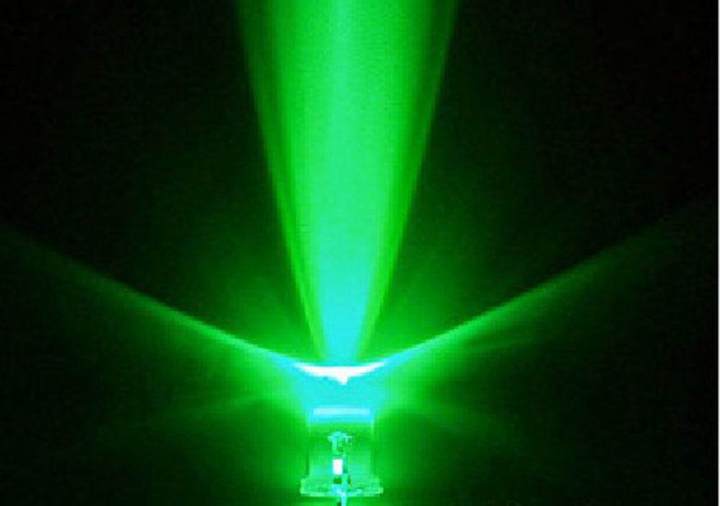 5mm 2 Pin Round Head Green Light LED Emitting Diodes (White50pcs ...