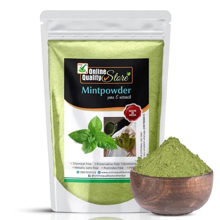 Pure Mint Powder for Face & Skin 100gm | Pudina Powder | Cooling, Acne ...