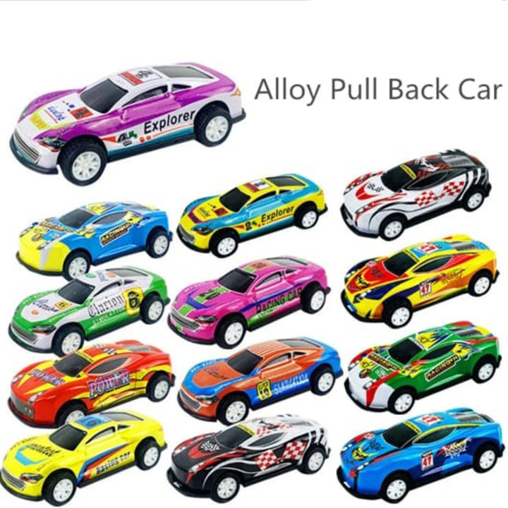 Metal Alloy Pull Back Cars Toys for Kids Boys Birthday Gift Mini Iron ...