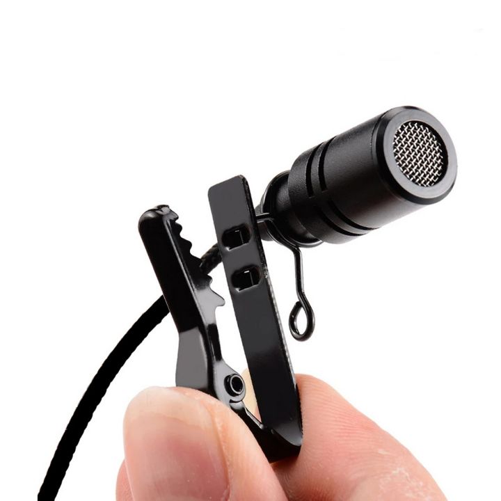 3.5mm Microphone Professional Lavalier Omnidirectional Mic 360° Easy ...