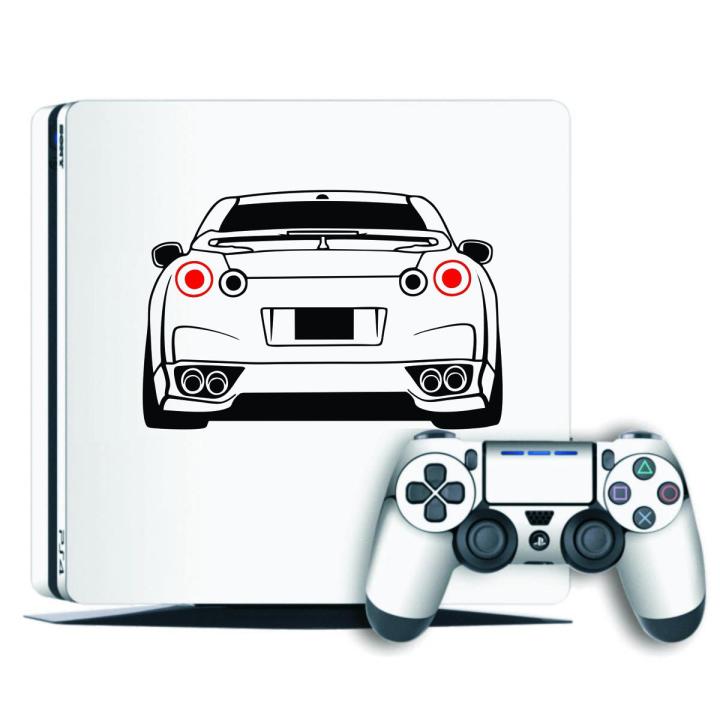 ps4 slim skin racer car design with 2 controller skin | Daraz.pk