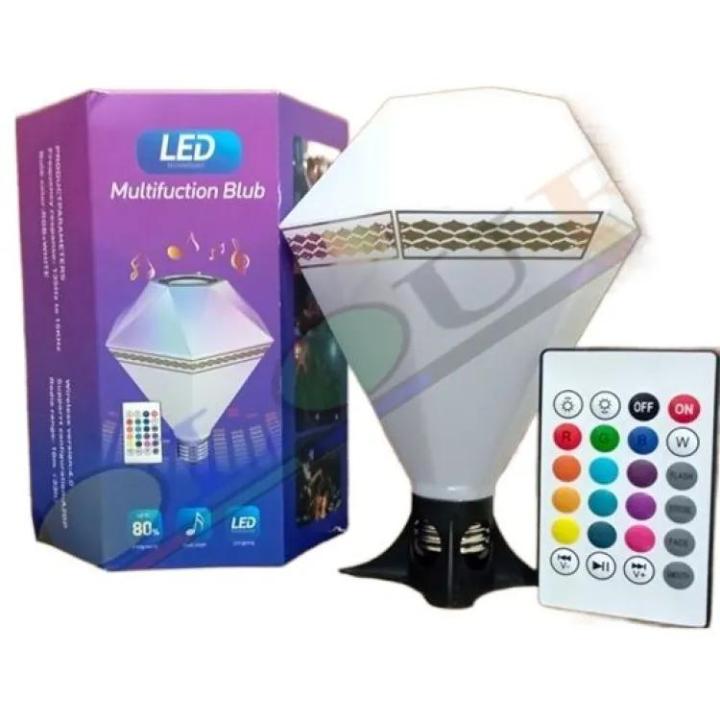 LED bulb Multifunction Bulb Diamond LED RGB triangle Shape Music ...