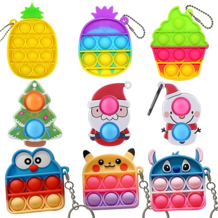 Mini Pops Fidget Toy Its Simple Dimple Keychain Antistress Relief its ...