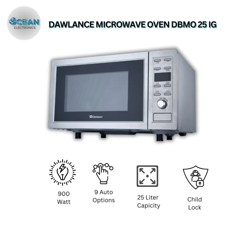 Dawlance Built in Microwave Oven DBMO 25IG Series With 25 Liters Capacity Child Lock Grilling Cooking and 1 Year Warranty Daraz.pk