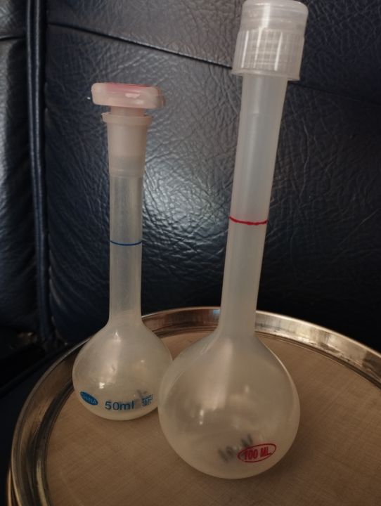 Set Of 2 50ml 100ml High Quality Flask Chemical Resistant