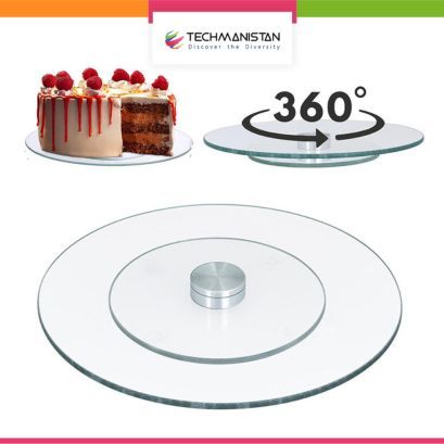 Techmanistan Multifunctional Round Turntable For Serving Cake/Fruits ...