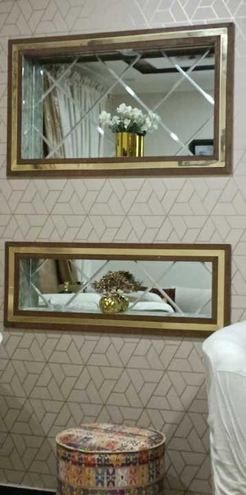PVC Golden Mirror Wall Strip Brass Look Decorative Patti 1 Inch and 2 ...