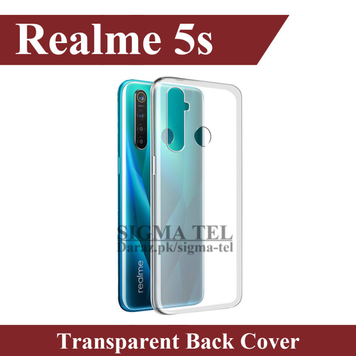 Realme 5s Transparent Back Cover High Quality Soft Crystal Clear Case ...