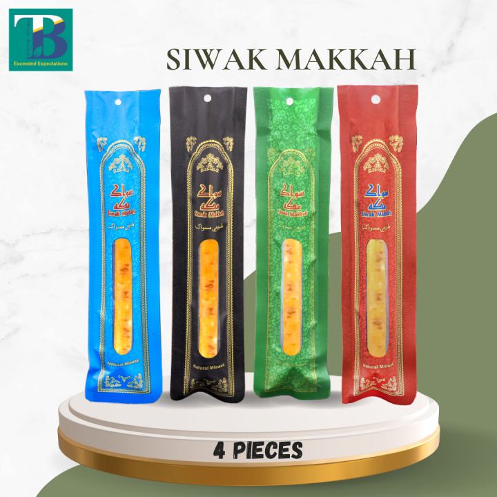 Siwak Makkah 4 Pieces Best Quality Toothbrush For Teeth | Peelu Miswak ...