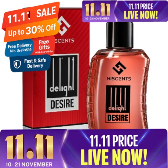 Hemani Hiscents - Delight Desire Perfume 100ml "For Men" | Daraz.pk