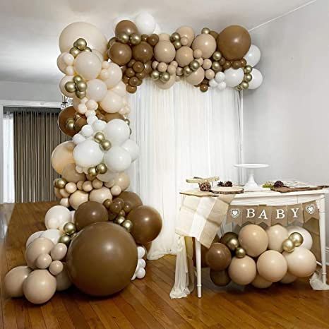 60 pcs 10 inch beige color balloons for use Birthday, Baby Shower ...