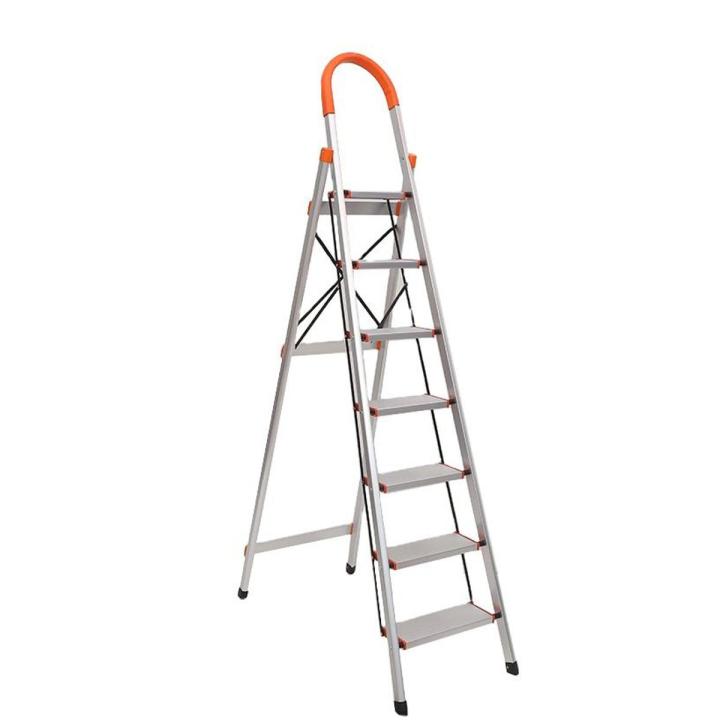 6 and 7 step stainless steel ladder imported quality | Daraz.pk