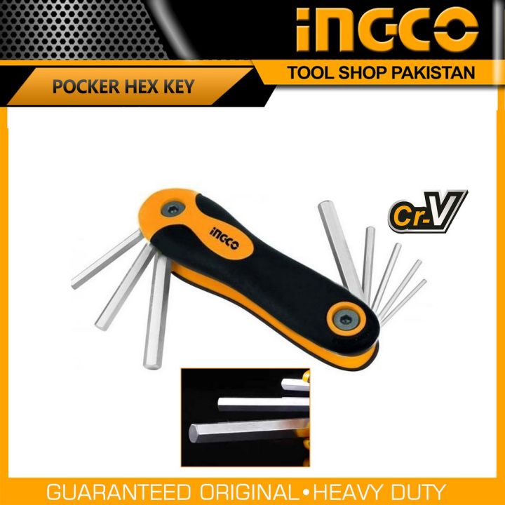 Ingco Folding Allan key set Hex Key: 8PCS | Daraz.pk